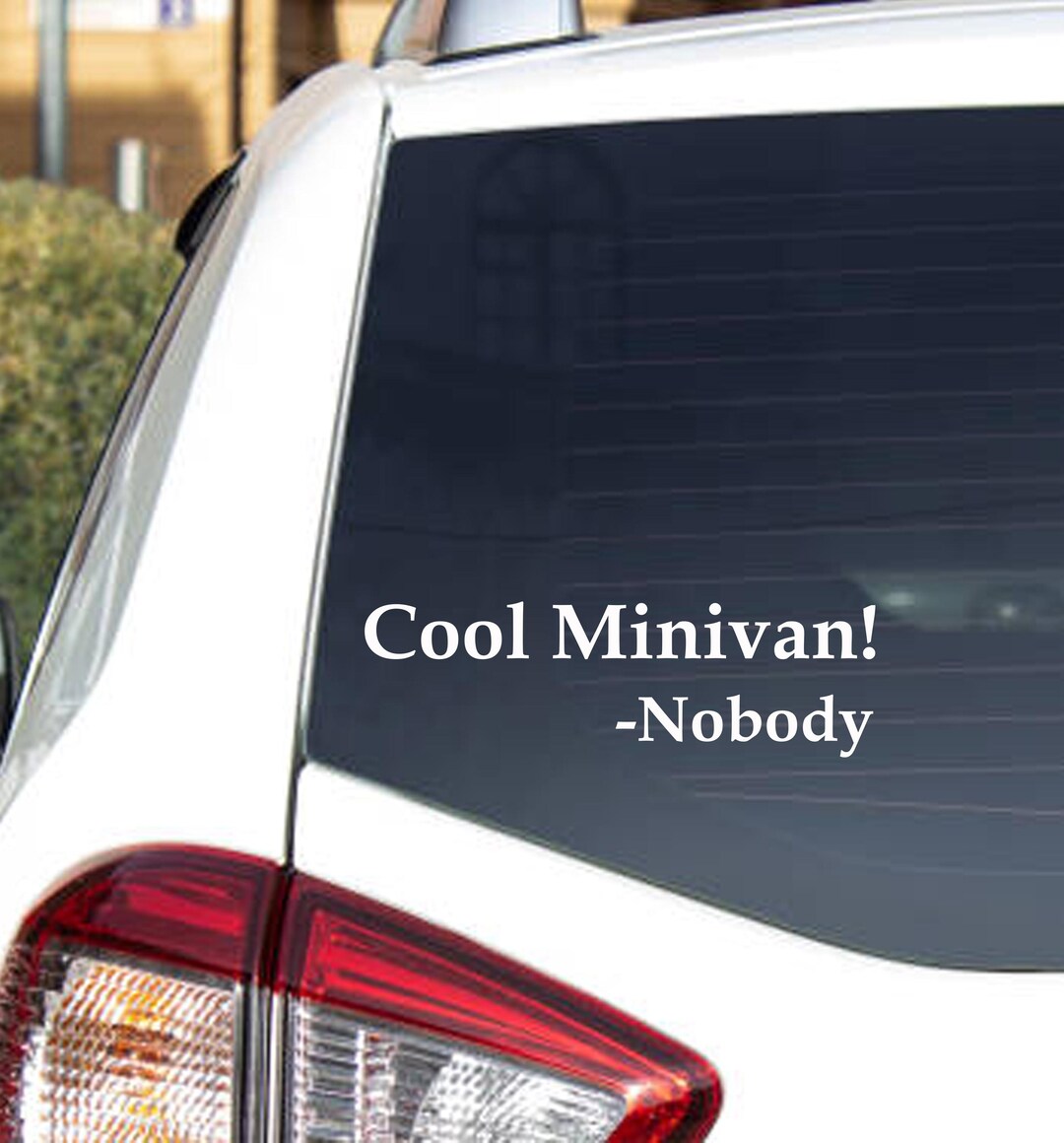 Cool Minivan! - Car Window Decal - Etsy