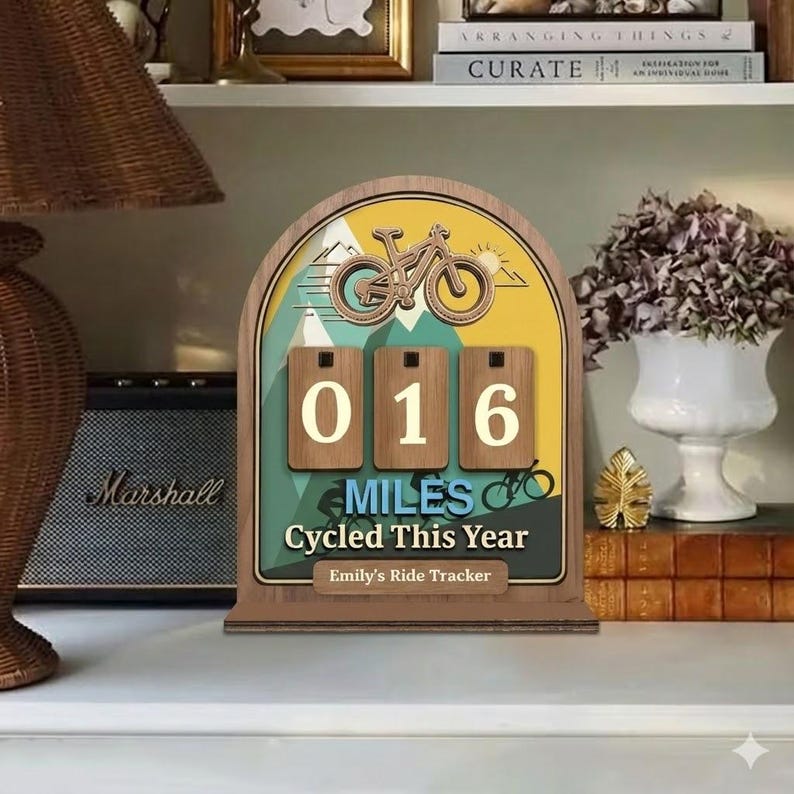 Custom Cyclist Race Tracker, Personalized Bike Race Counter, Ride ...