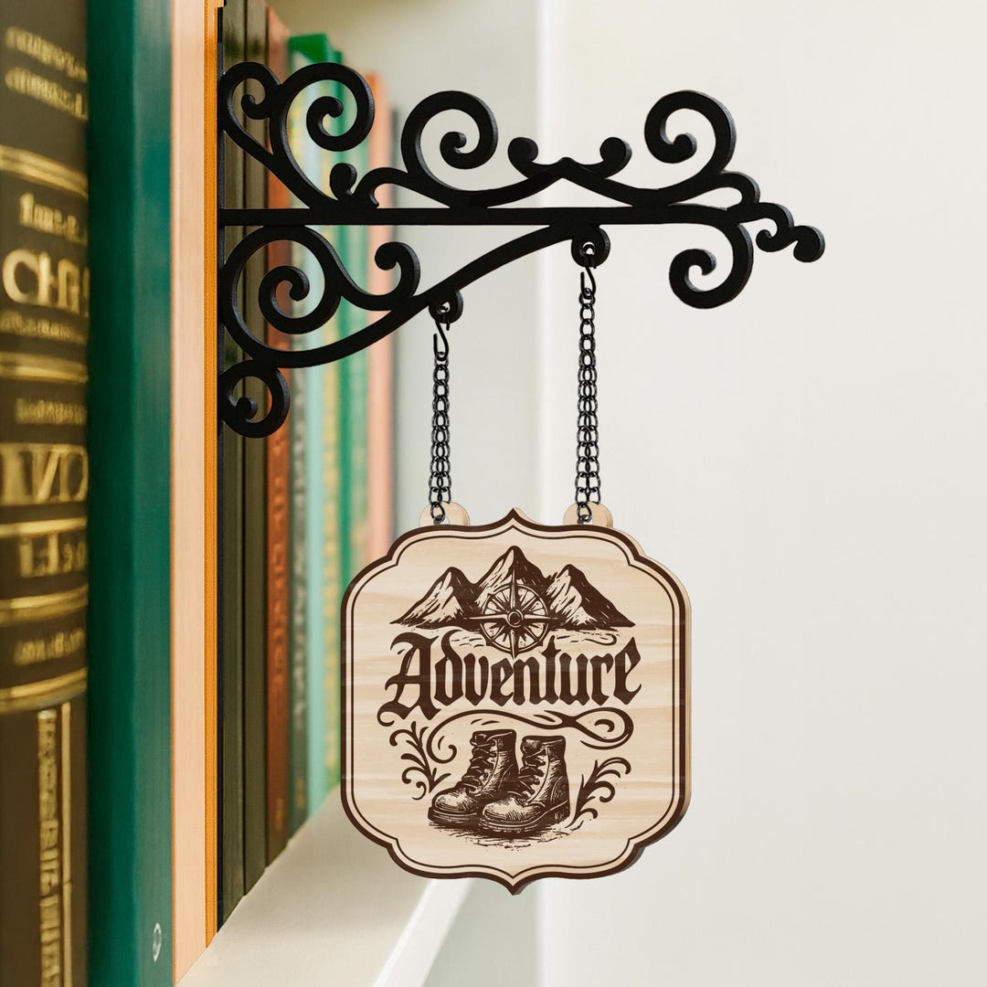 Personalised Thriller Book Tavern Sign, Custom Library Divider, Booktok ...
