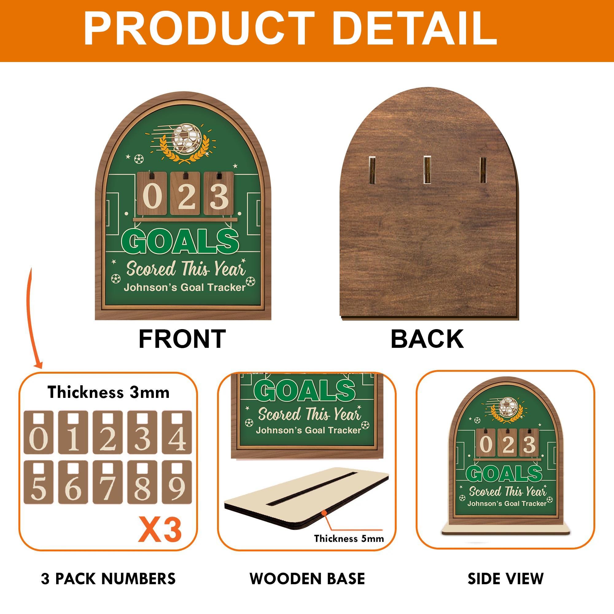 Personalized Sport Team Score Tracker, Soccer Goal Tracker Sign ...