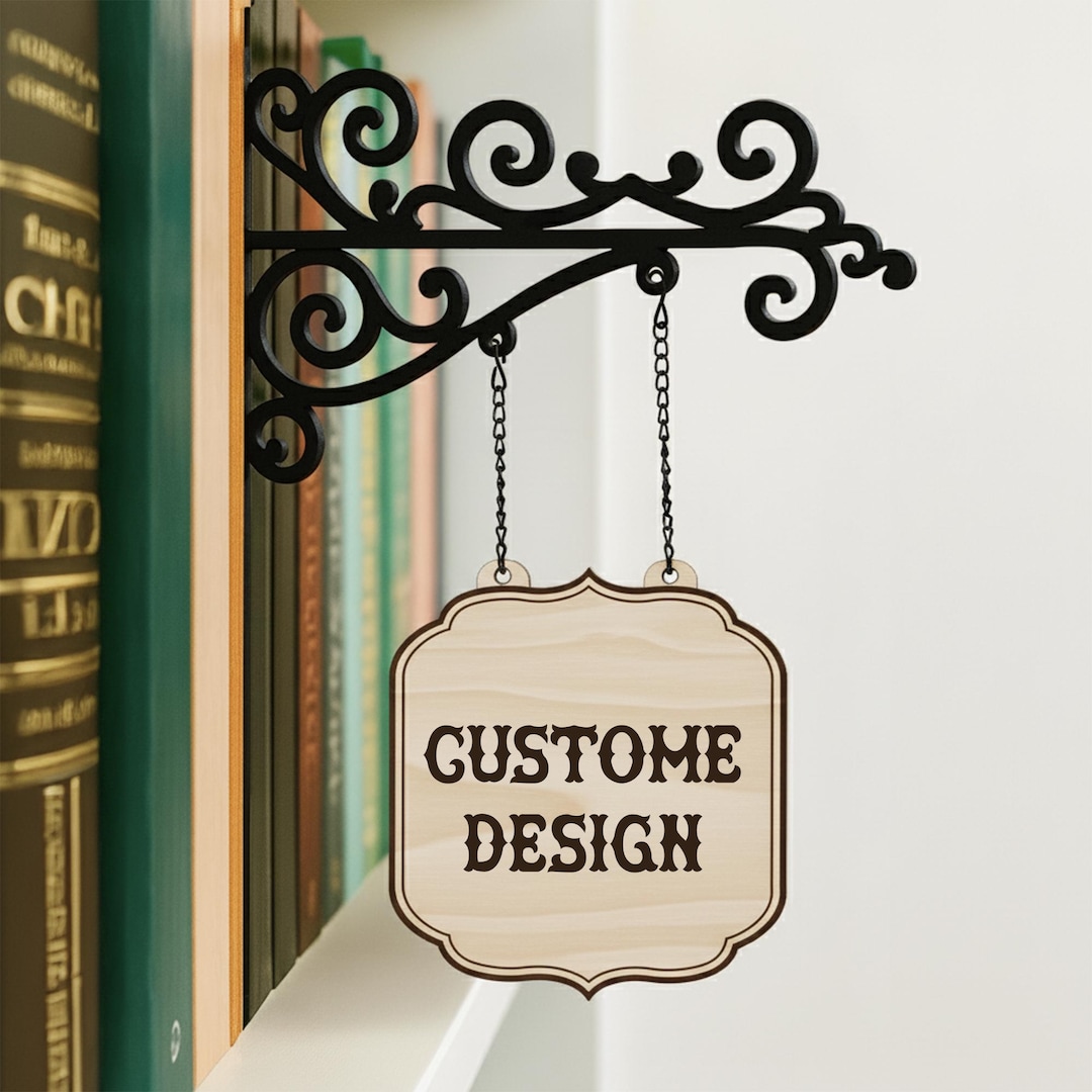 Personalised Book Tavern Sign, Custom Library Divider, Booktok Gift ...
