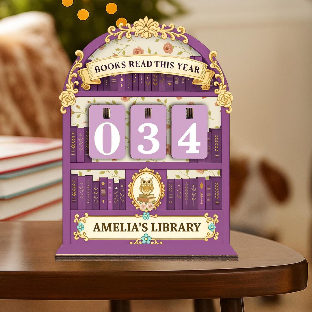 Personalized Vintage Books Read Tracker - Books Read This Year, Vintage ...