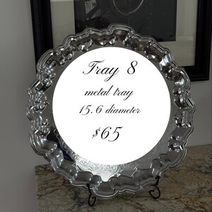 Thrifted Tray With Custom Paper Sign - Etsy
