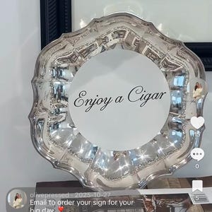 Thrifted Tray With Custom Sign - Etsy