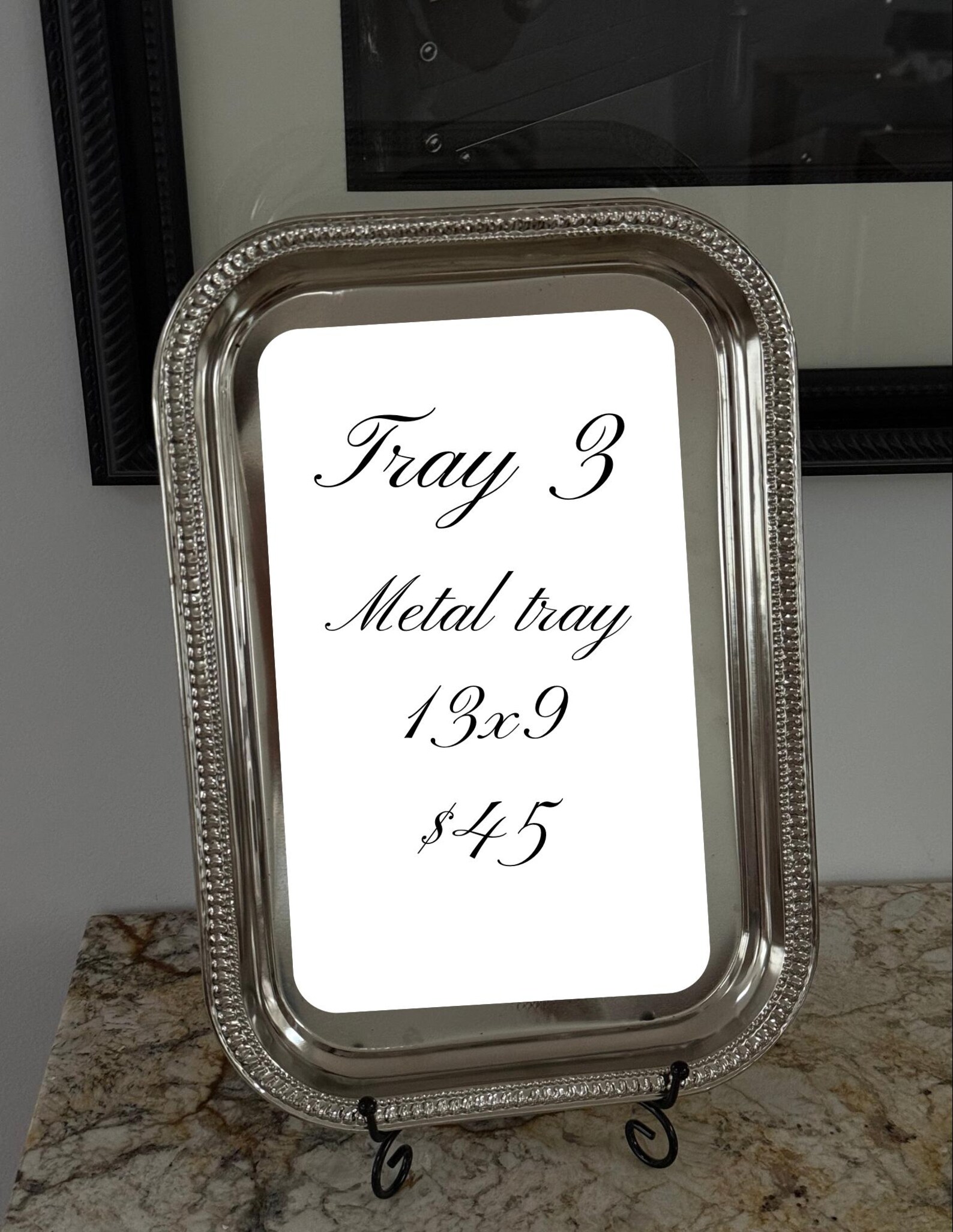 Thrifted Tray With Custom Sign - Etsy