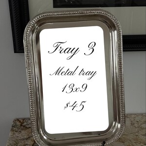 Thrifted Tray With Custom Sign - Etsy