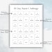 30 Day Squat Challenge Template | Printable Fitness Planner | Workout ...
