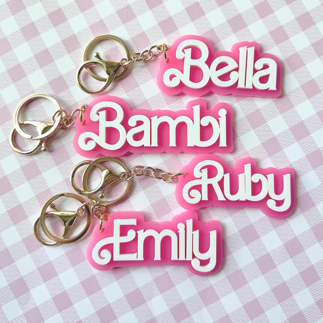 Custom 3D Printed Name Keychain - Personalized Backpack Tag - Etsy