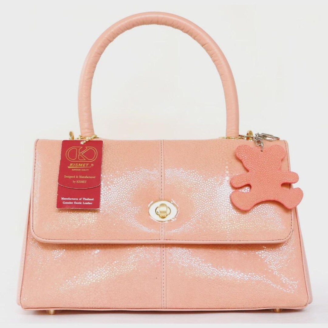Light Pink Stingray Leather Handbag, Detachable Strap - Etsy