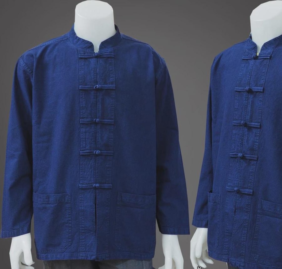 Traditional Mo Hom Shirt: Chinese Collar, Long Sleeves - Etsy