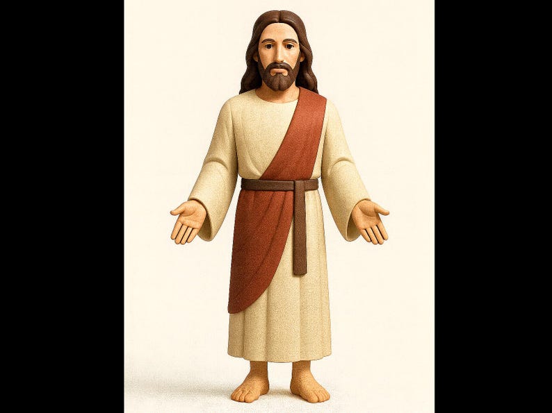 Jesus Christ Figurine STL Files for 3d Printing Model Christian ...