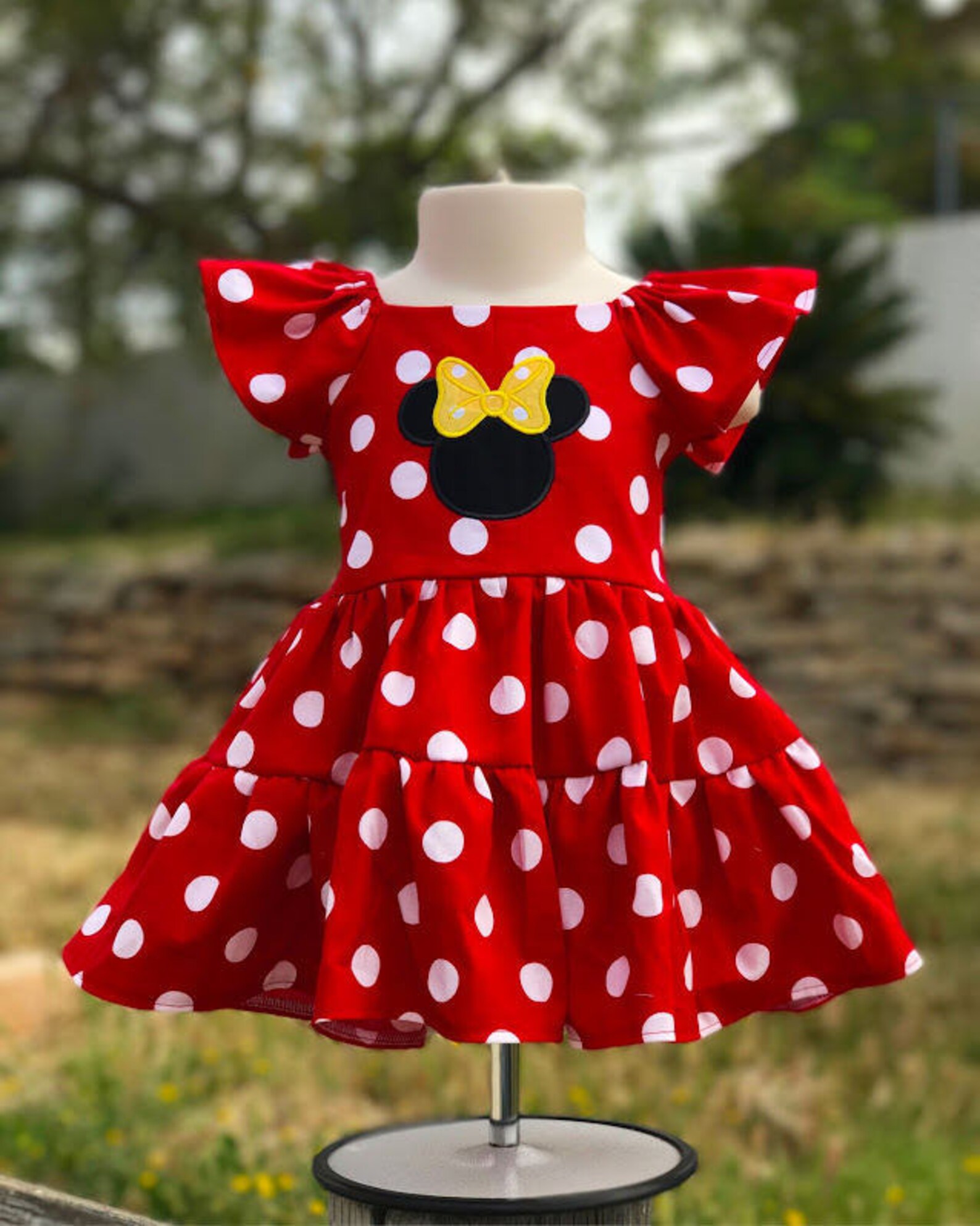 Minnie Mouse Dress Made to Order Minnie Mouse Dress Red With - Etsy