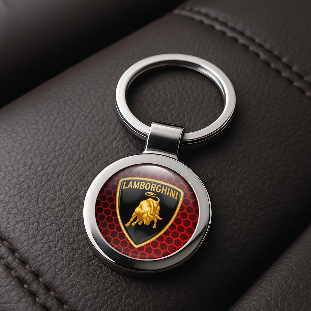 Lamborghini Custom Metal Keychain | Personalized Car Logo Key Ring ...