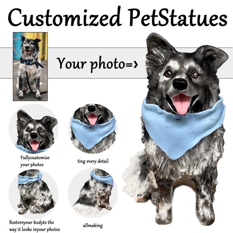 Personalized Clay Cat Wedding Cake Topper, Custom Pet Figurine,dog ...