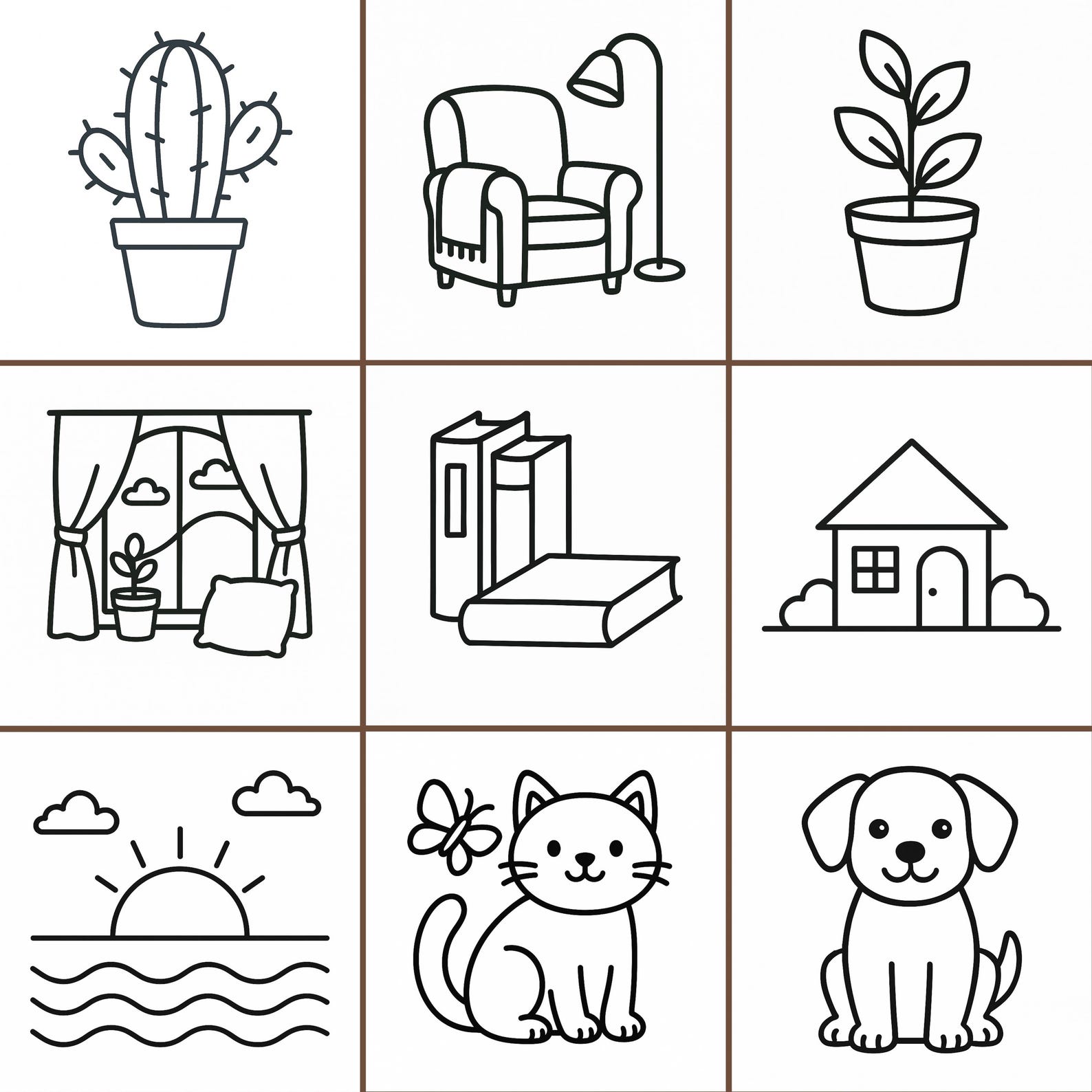 Dementia-friendly Coloring Book for Seniors | Coloring Pages for People ...