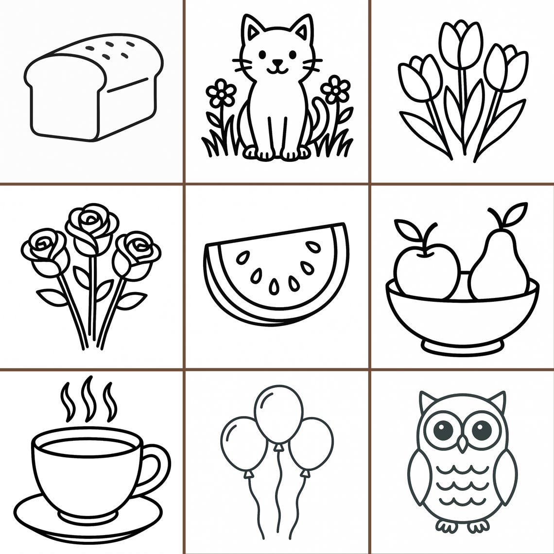 Dementia-friendly Coloring Book for Seniors | Coloring Pages for People ...