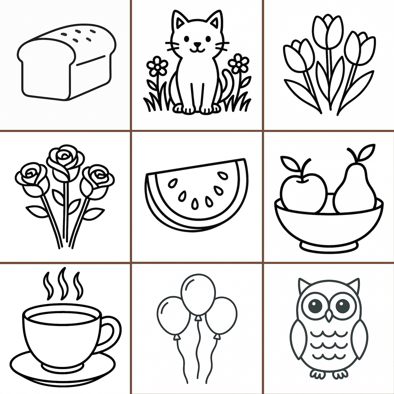 Dementia-friendly Coloring Book for Seniors | Coloring Pages for People ...