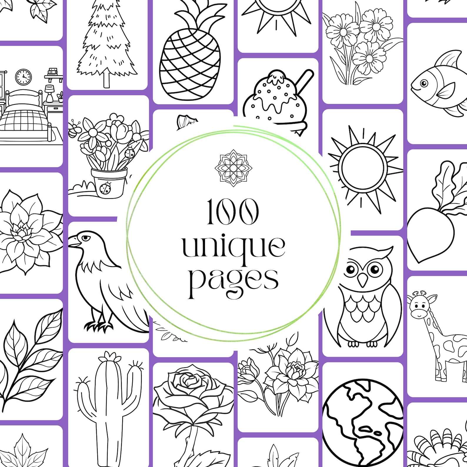 Dementia-friendly Coloring Book for Seniors | Coloring Pages for People ...