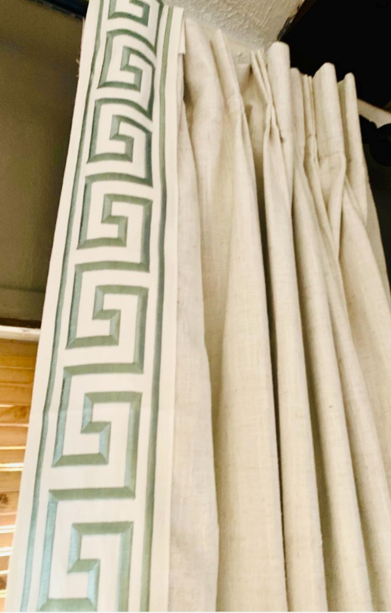 Greek Key Curtains, Greek Key Extra Wide Trim, Curtains, Greek Key ...