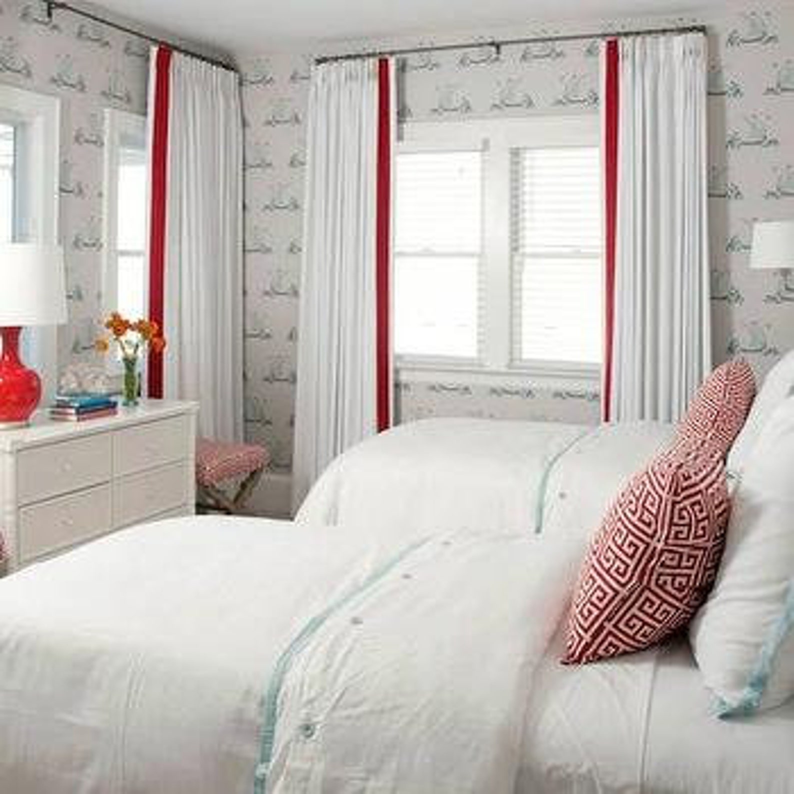 Blackout Ribbon Border Curtains, Grosgrain Ribbon Curtains, Pleated ...