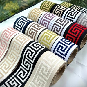 Greek Key Trim Curtains, Greek Key Ivory Curtains, Greek Key Pleated ...