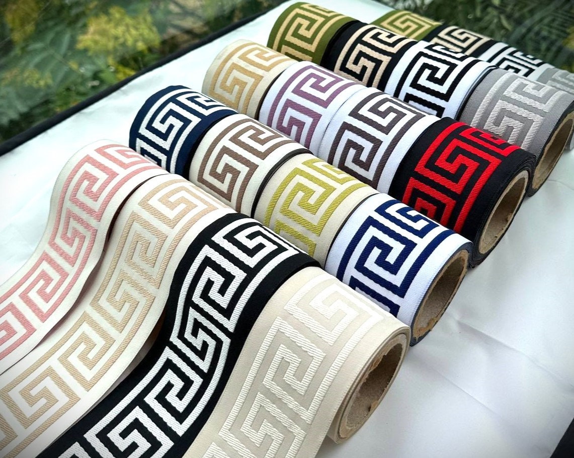 Greek Key Trim Curtains, Greek Key Lined Curtains, Greek Key Pleated ...