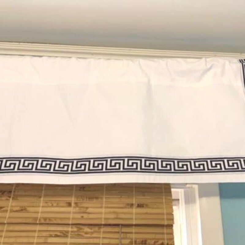 Greek Key Valance - Etsy