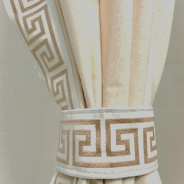 Greek Key Curtain - Etsy