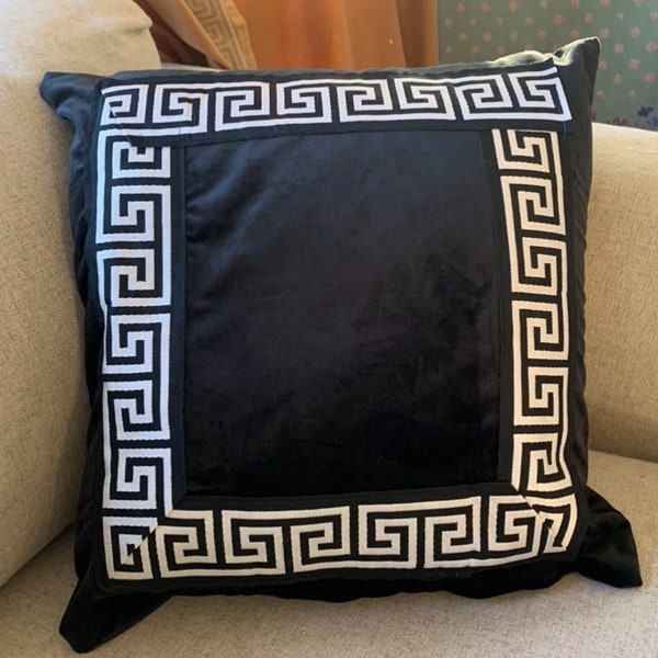 Greek Key Pillow - Etsy