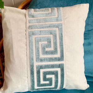 Greek Key Pillow Cover, Greek Key Pillow SALE, Corinthian Key Pillow ...