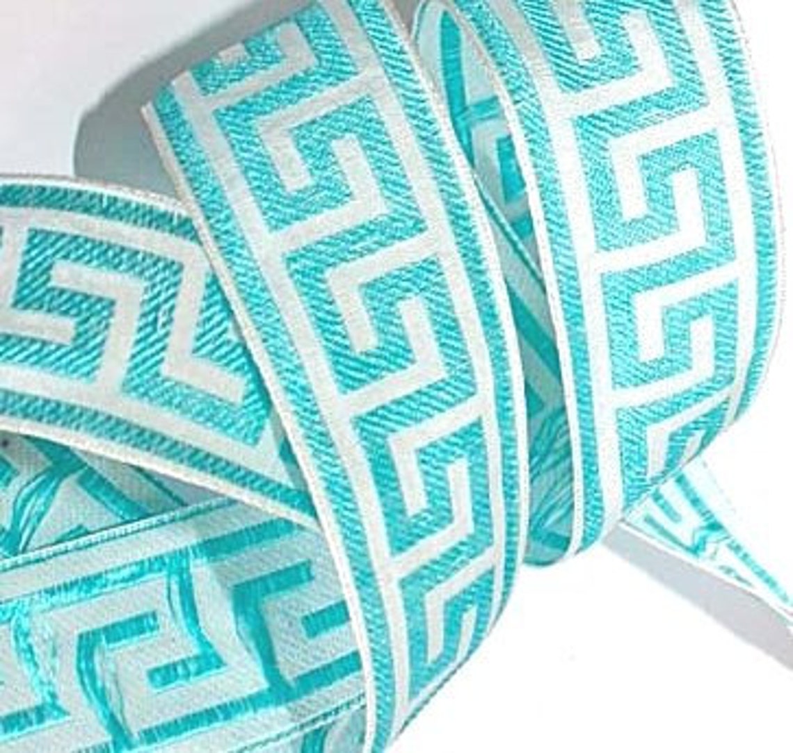 Greek Key Blackout Curtains Greek Key Ribbon Curtains Greek - Etsy