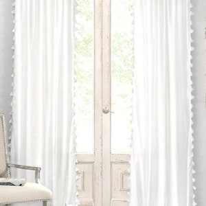 Sheer Tassel Curtains, Sheers With Tassel Trim, Custom Tassel Sheers ...