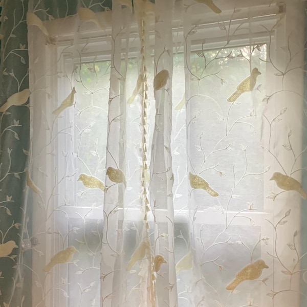 Bird Curtains - Etsy