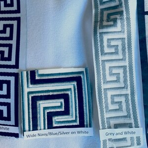 Greek Key Curtains, Greek Key Trimmed Curtains, Ribbon Trimmed Curtains ...