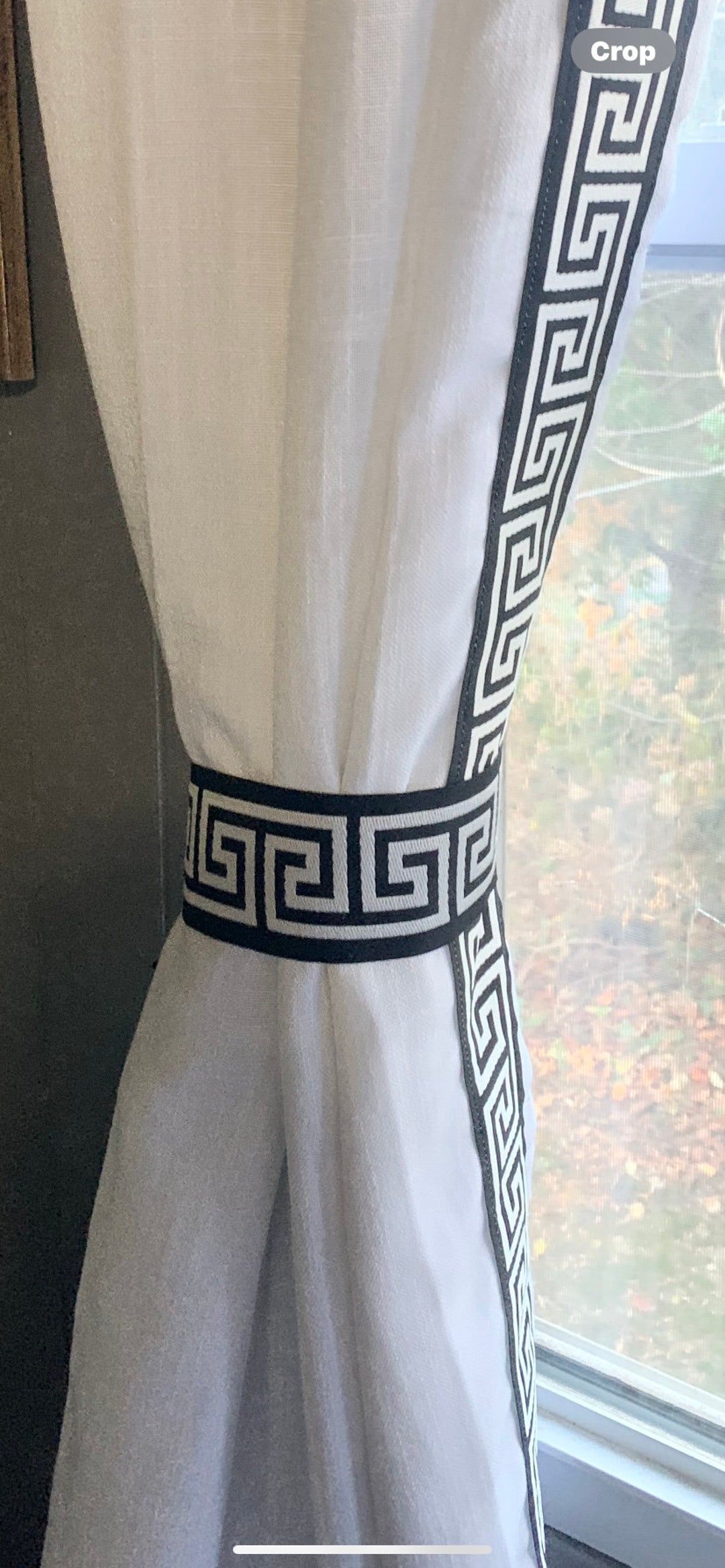 Greek Key Curtains, Greek Key Trim Curtains, Greek Pleated Curtains ...