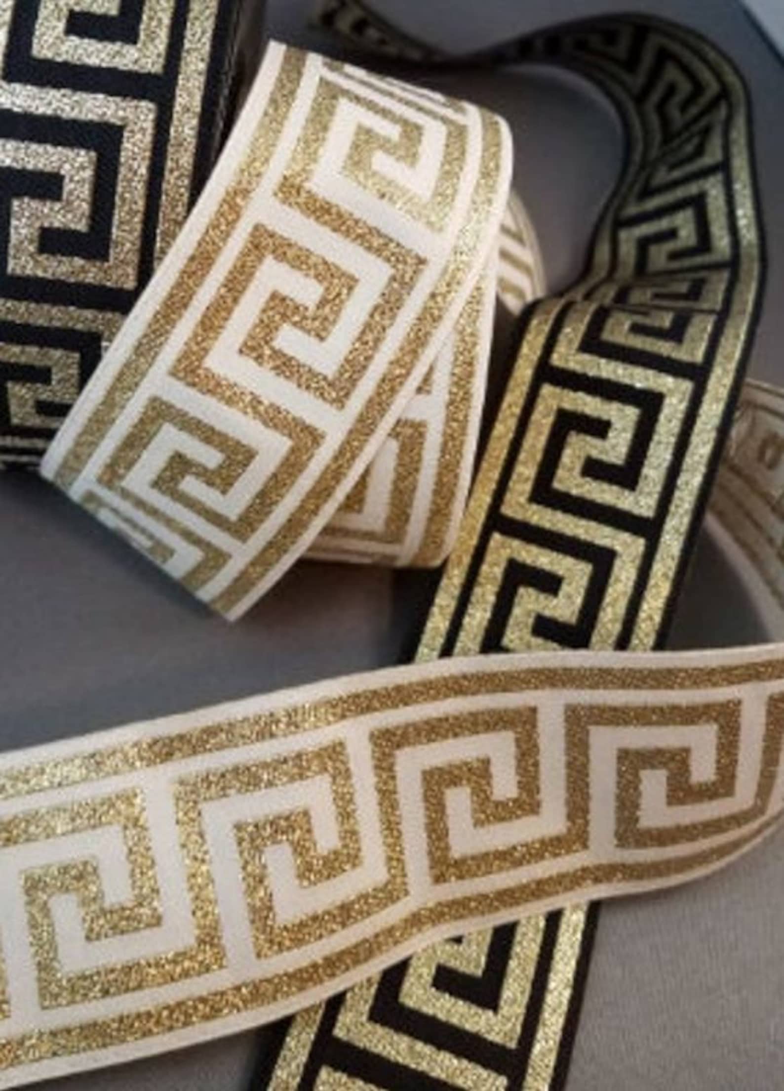 Greek Key Blackout Curtains Greek Key Ribbon Curtains Greek - Etsy