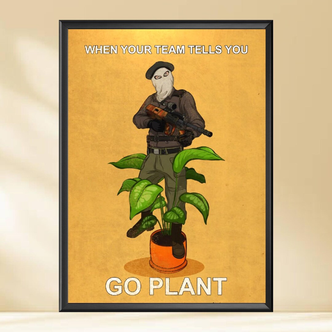Go Plant CSGO Poster Unframed, FPS Gamer Art Print, Video Game Decor ...