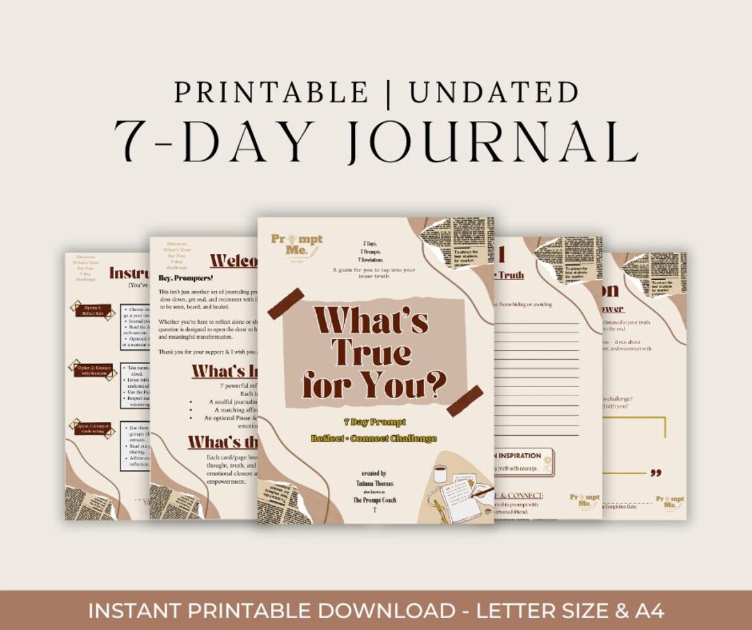Prompt Me: 7-day Reflect & Connect Journal Challenge | Digital Self ...