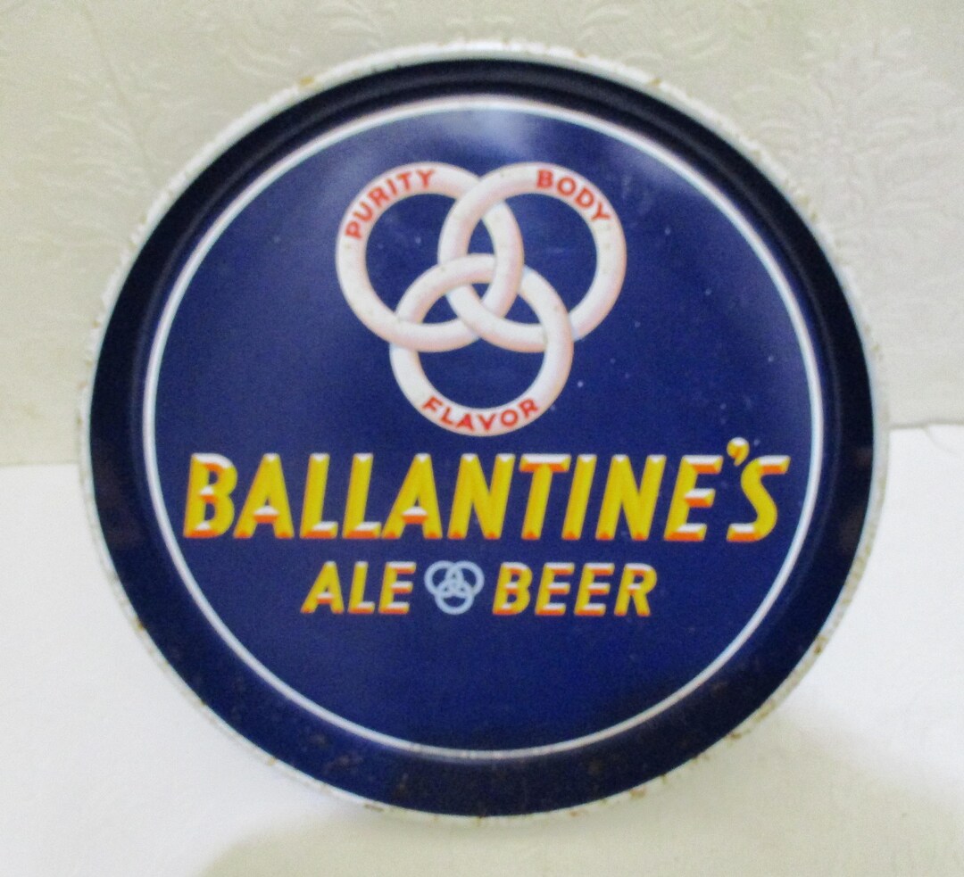 Vintage Ballantine's Ale & Beer Steel Serving Tray, Ballantine and Sons ...