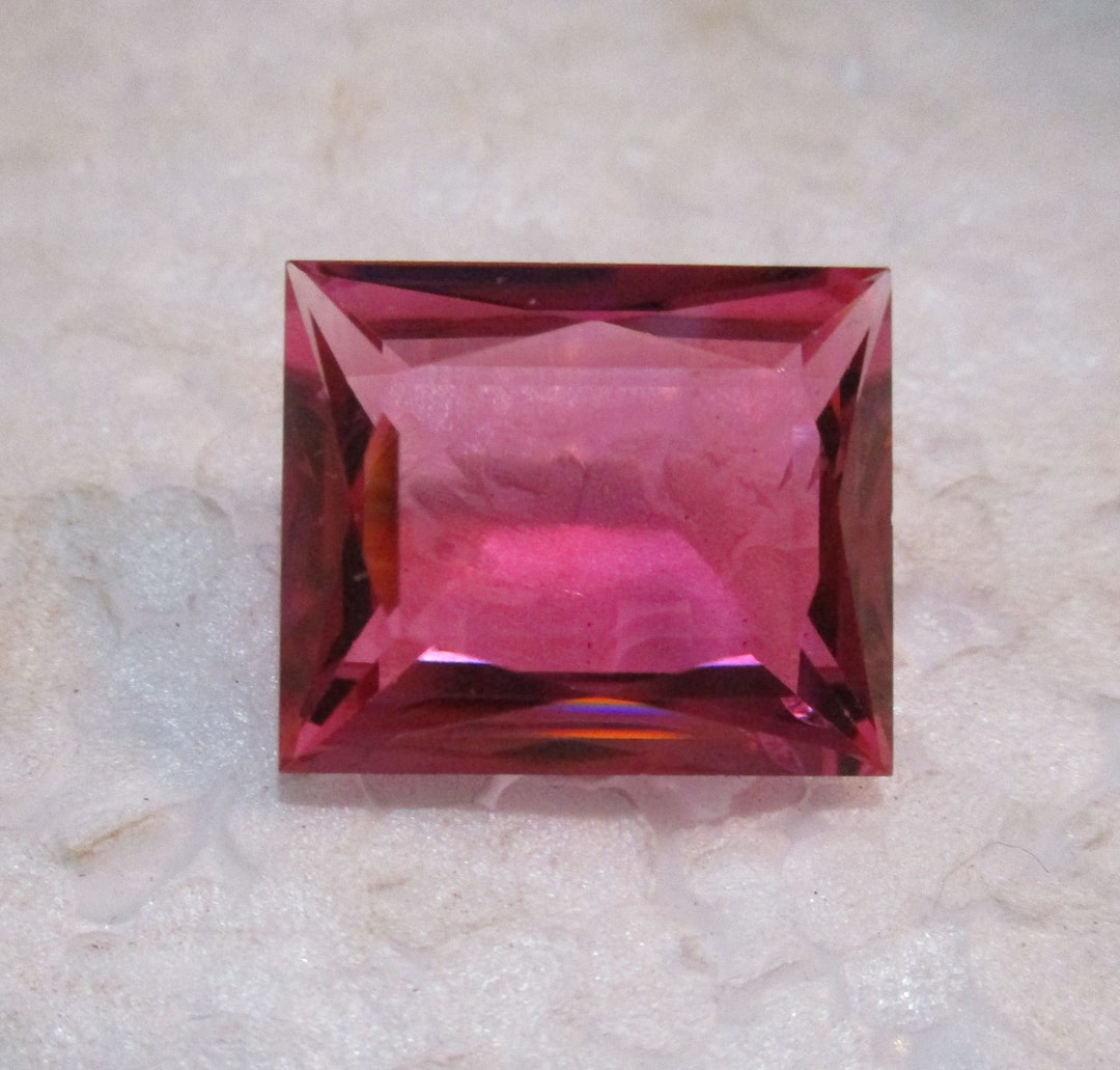 Vintage Swarovski Rectangle Faceted Ruby Crystal Glass - Etsy