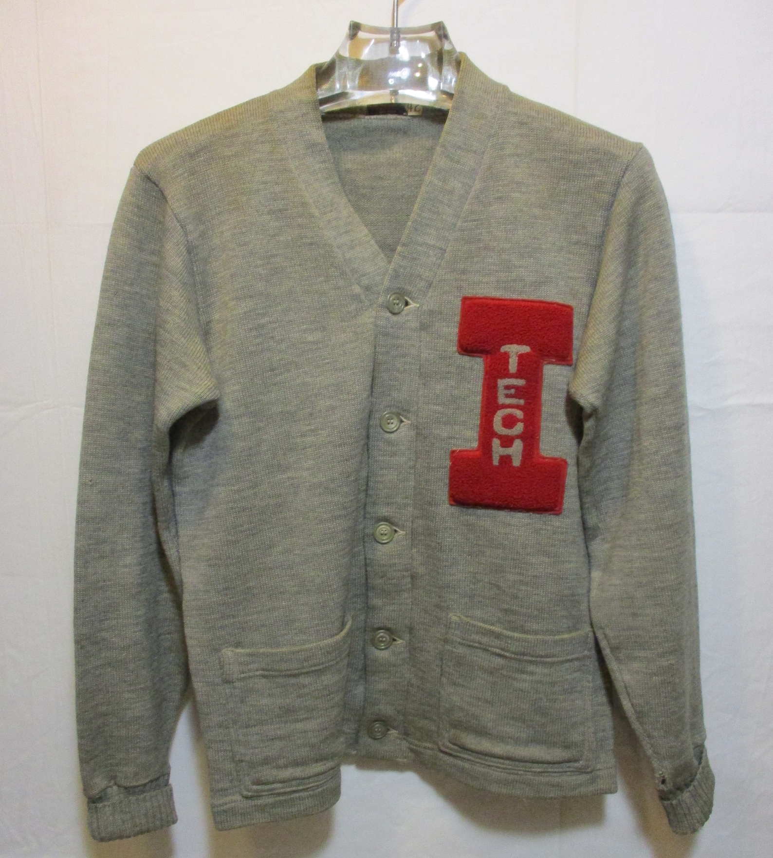 Vintage 1940/50 Men's Wool Varsity Letter Sweater, "i - Tech", Wilson ...