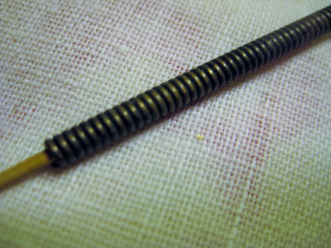 Ethiopian Coiled Metal Wire Tube Bead, Ethiopia Crafted African Trade ...