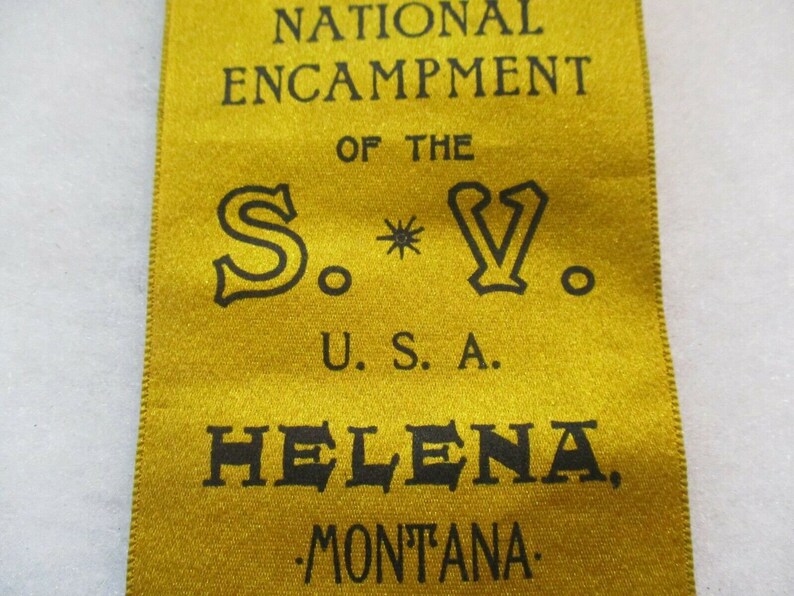 Rare, Original Antique 11th Annual National Encampment of the S.V ...