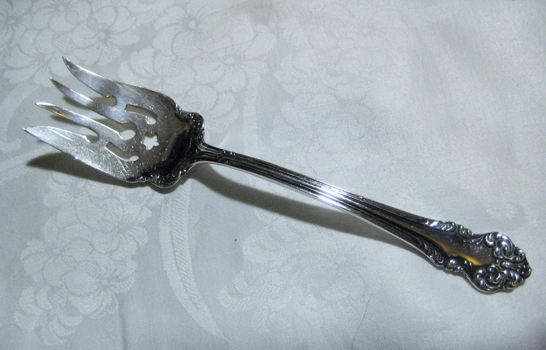 Antique Cold Meat Fork, avalon Pattern by Oneida Community Silver ...
