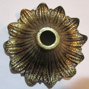 Vintage Cast Brass Flower Like Design Lamp Bobeche/canopy Fitting ...