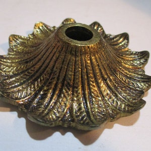 Vintage Cast Brass Flower Like Design Lamp Bobeche/canopy Fitting ...