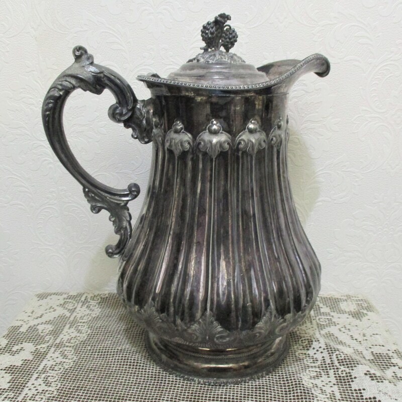 Silver Plate Pitcher - Etsy