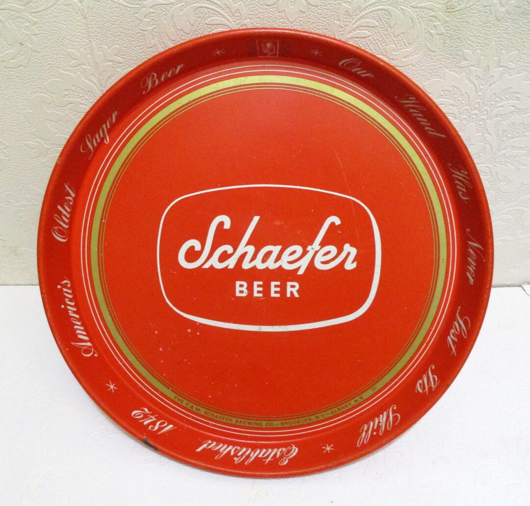 Vintage Schaefer Beer Serving Tray, the F. & M. Schaefer Brewing Co ...