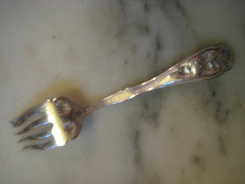 Antique 1908 Silverplate Meat Fork Carnation Pattern by W. - Etsy