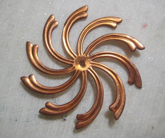 Pinwheel Shaped Pendant/brooch Jewelry Blank Base Metal - Etsy